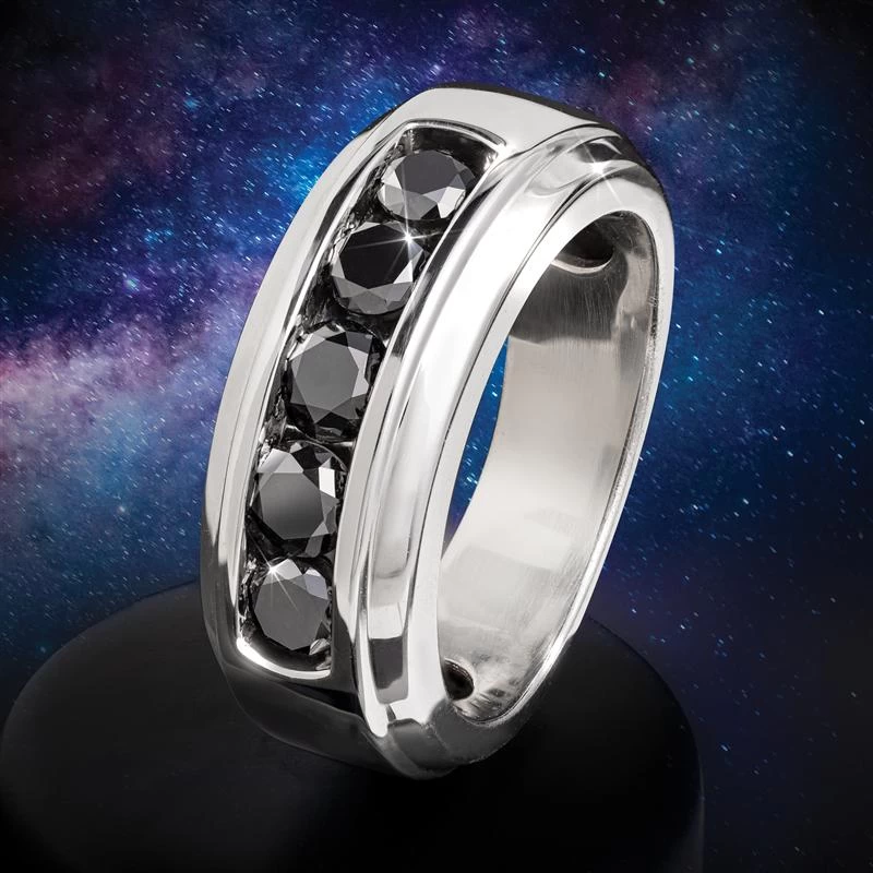 Interstellar Black Diamond Ring - Fits Into Any Room in The House ...